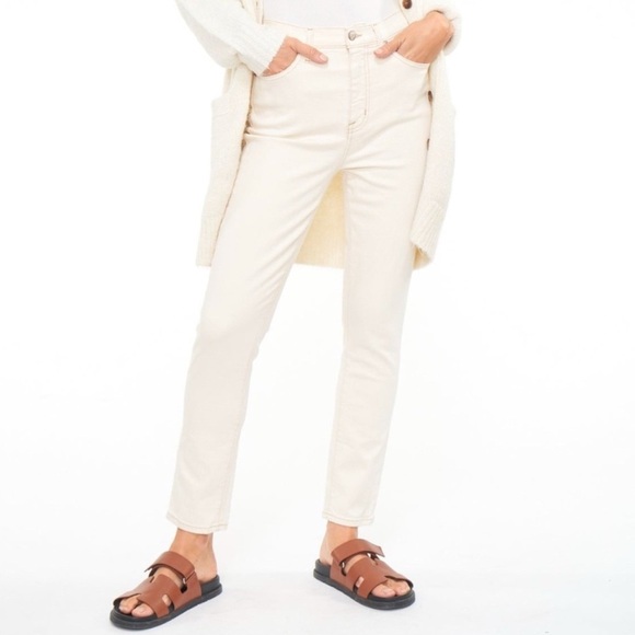 pistola | Jeans | Pistola Kate High Rise Slim Straight 28 Cream Denim ...